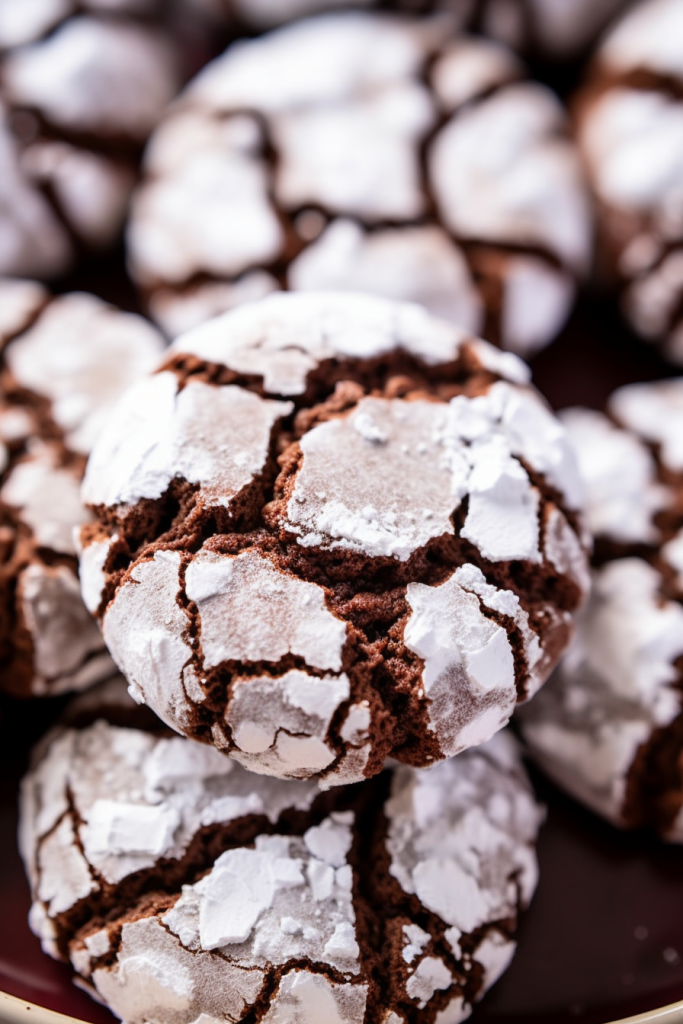 Chewy Chocolate Crinkle Cookies