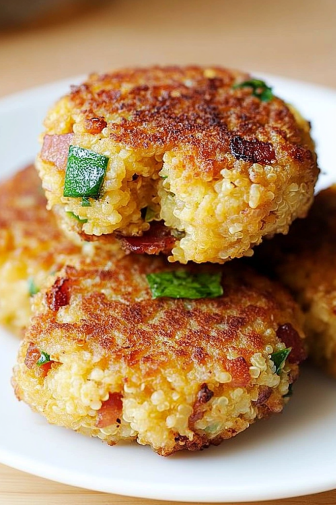 Cheesy Quinoa and Squash Patties
