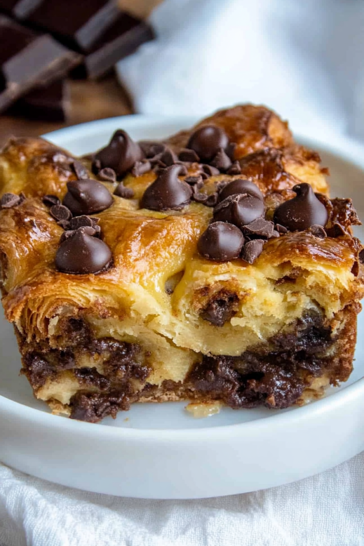Chocolate Croissant Breakfast Bake