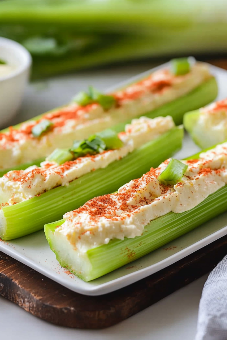 Cream Cheese Stuffed Celery