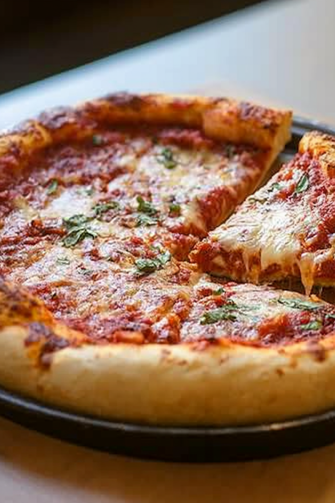 Homemade Chicago Style Deep Dish Pizza