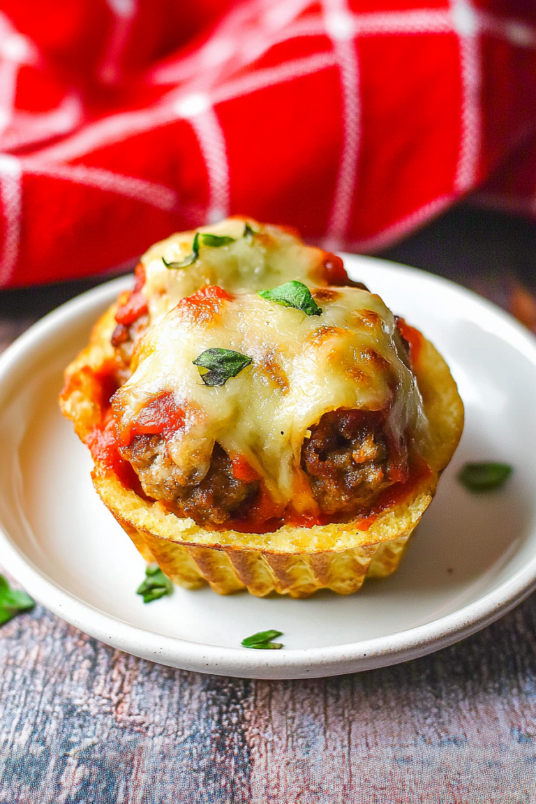 Meatball Sub Cupcakes
