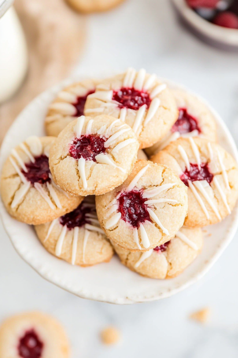 Raspberry Shortbread Cookies