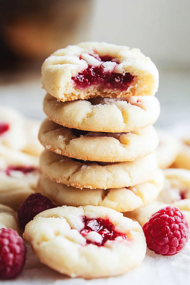 Raspberry Shortbread Cookies