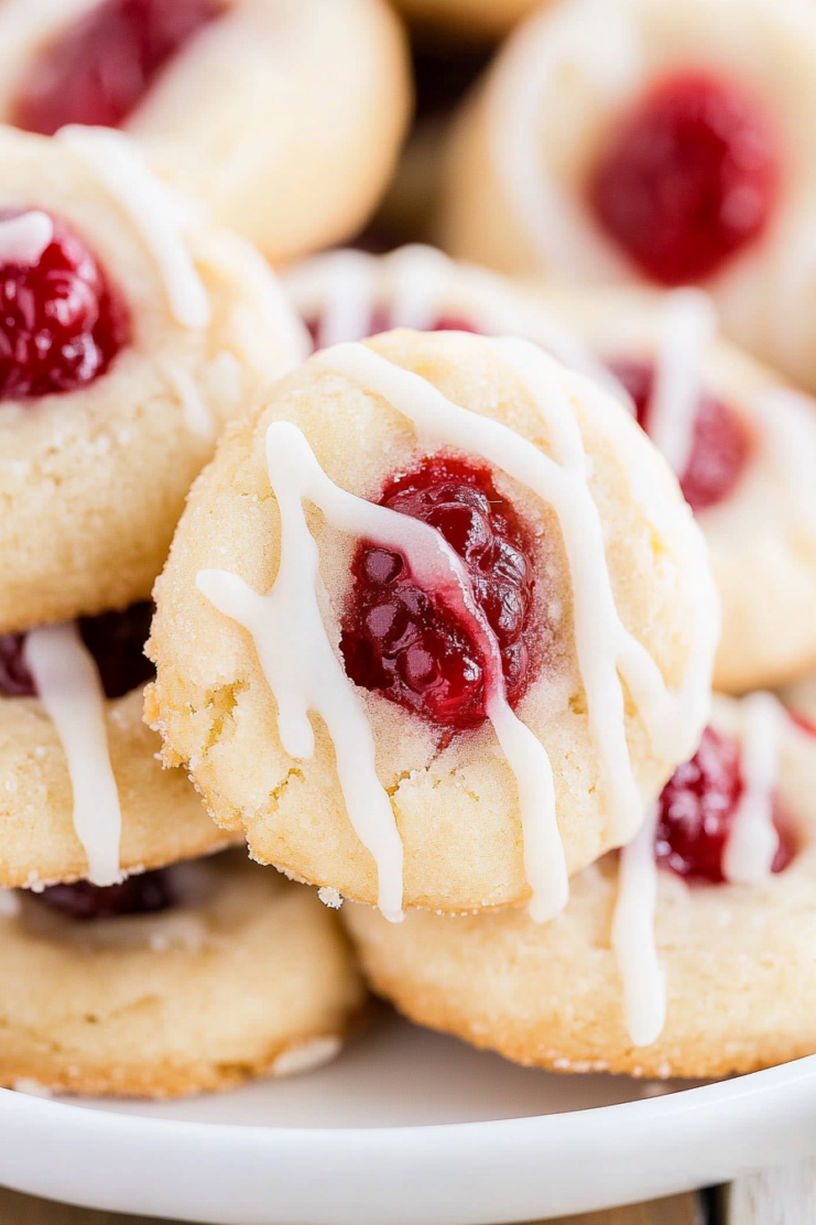 Raspberry Shortbread Cookies