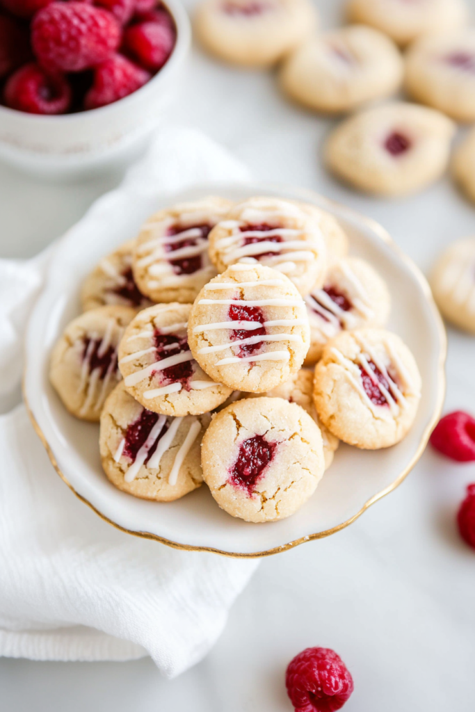 Raspberry Shortbread Cookies