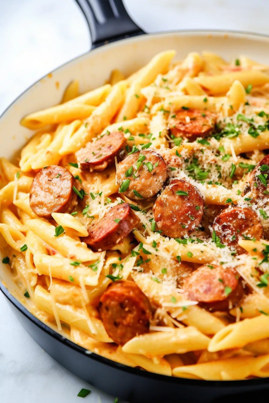 Smoked Sausage Cajun Alfredo