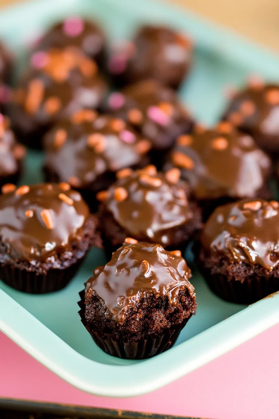 Texas Sheet Cake Bites