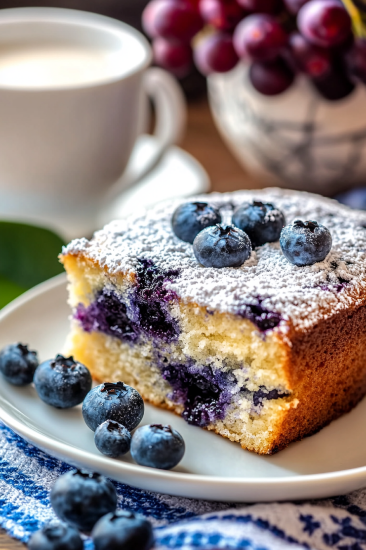 Blueberry Buckle coffee cake