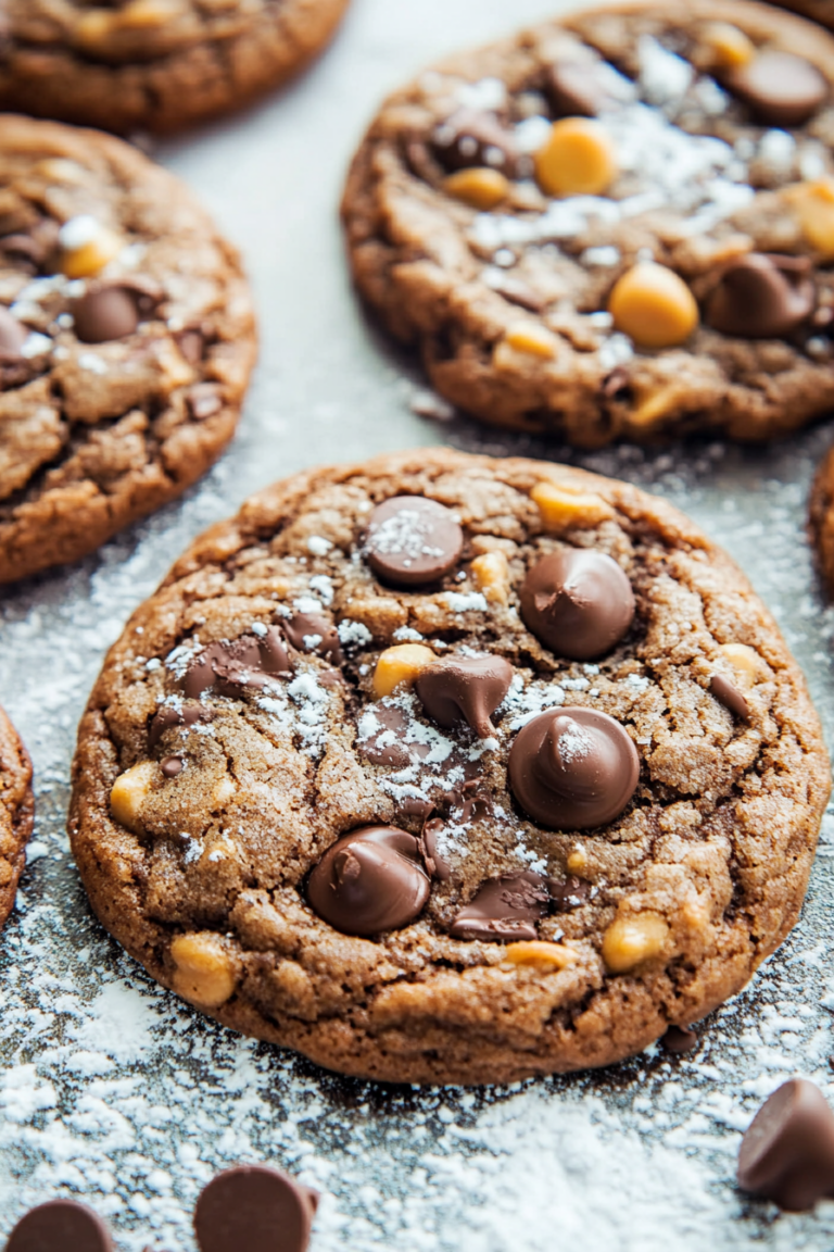 Soft Batch Caramel Chip Chocolate Fudge Cookies