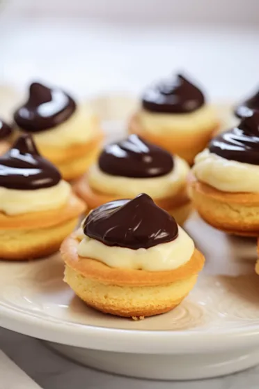 Easy Boston Cream Pie Cookie Bites