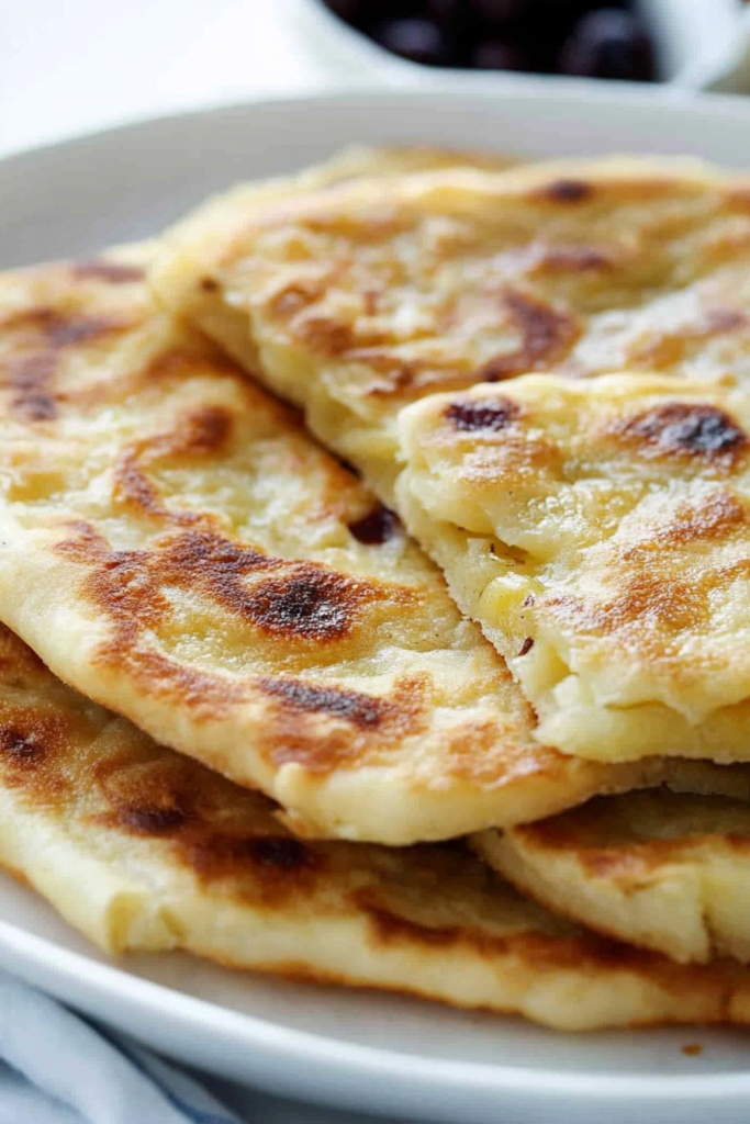 Cheese and Potato Stuffed Flatbread