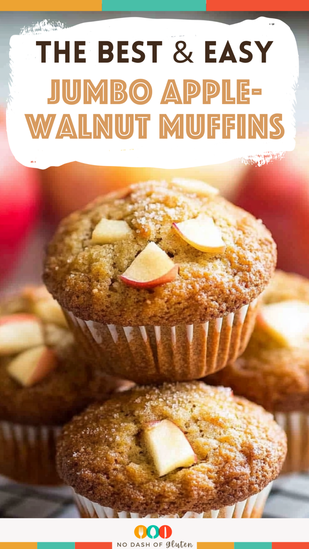 Jumbo Apple-Walnut Muffins