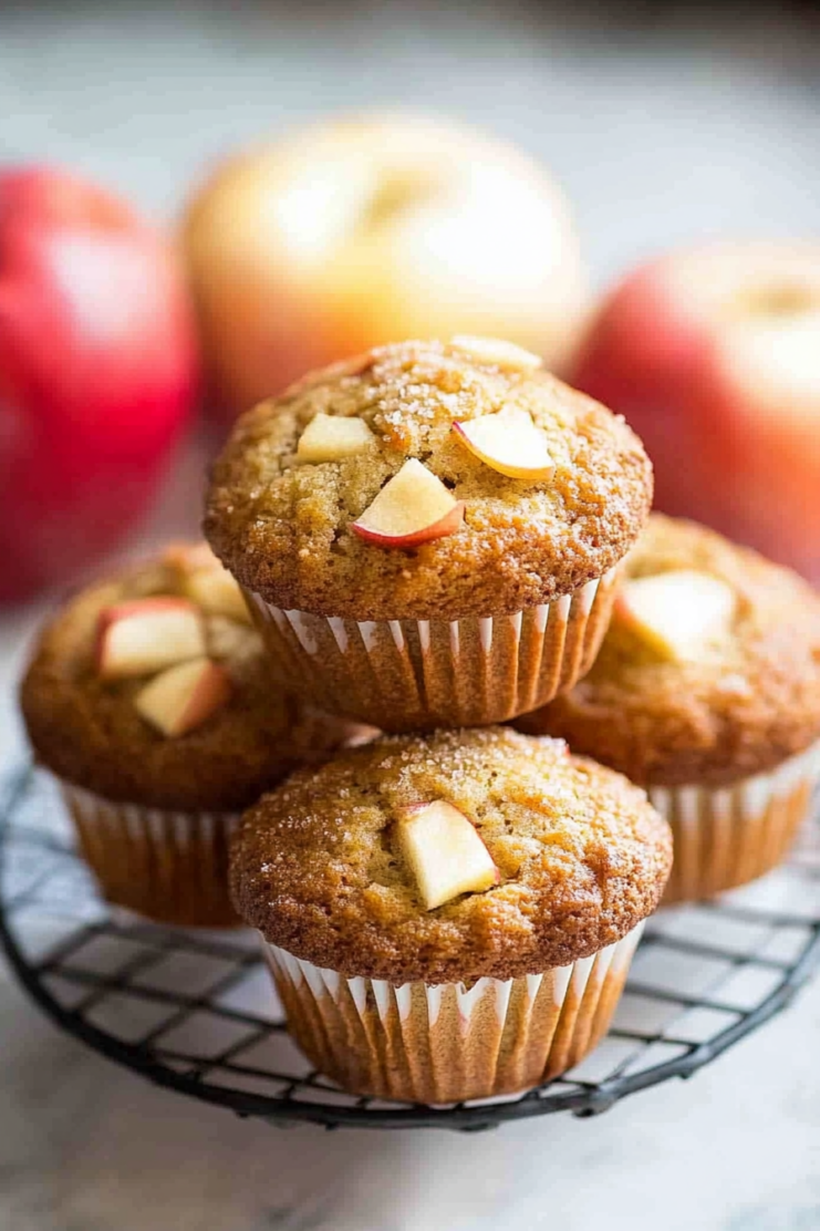 Jumbo Apple-Walnut Muffins