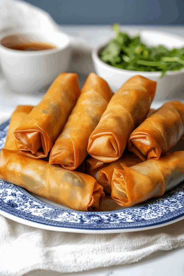 Crispy Sriracha Spring Rolls