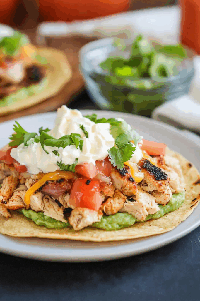 Easy Chicken Tostadas