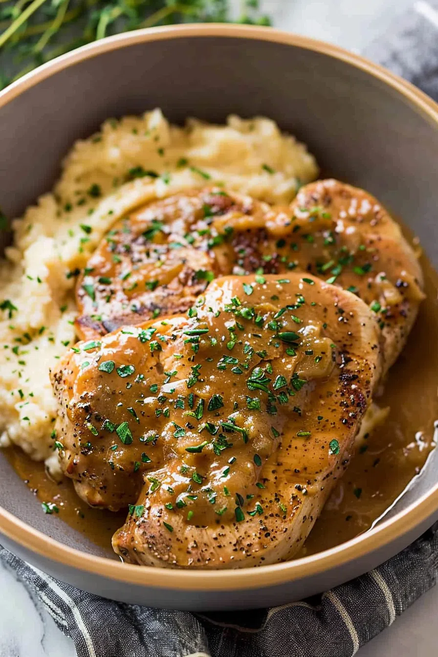 Creamy Ranch Slow-Cooker Pork Chops