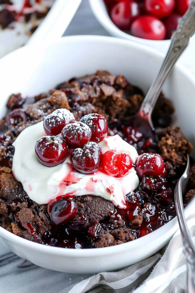 4-Ingredient Cherry Chocolate Bake