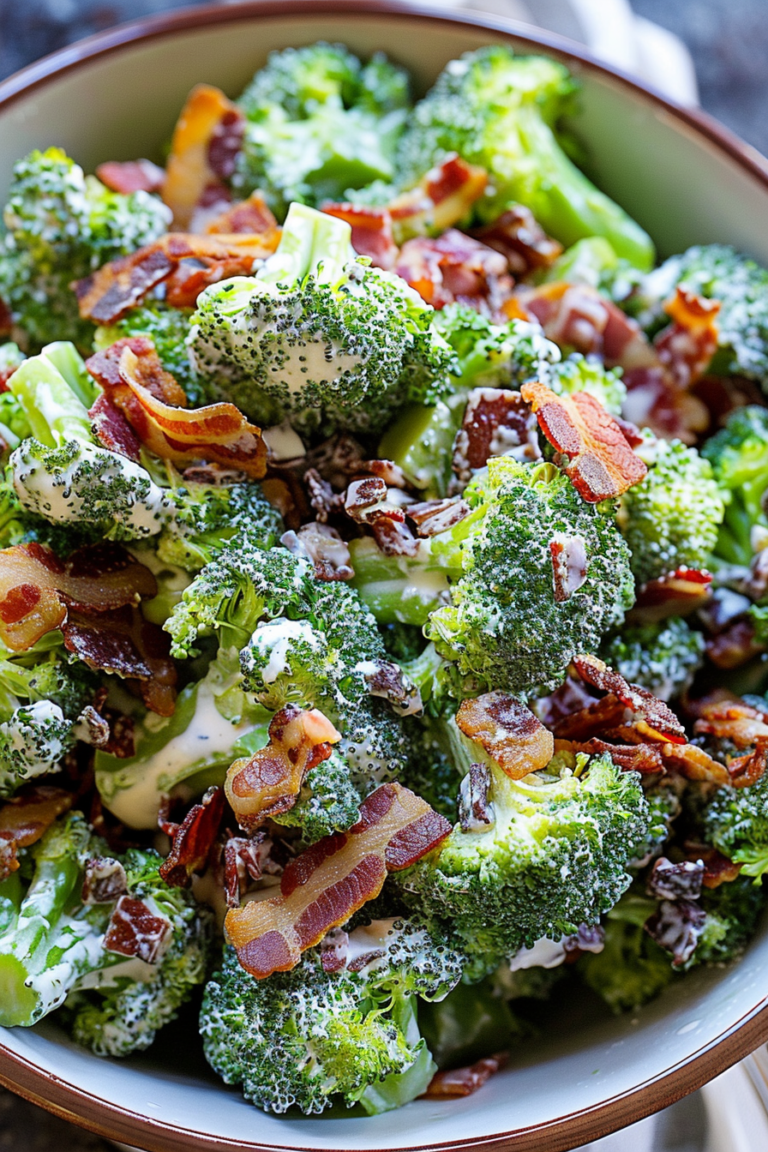 Classic Broccoli Salad with Bacon
