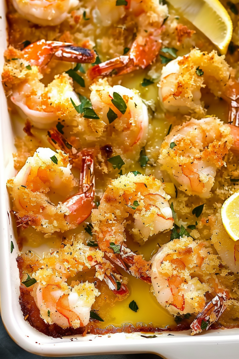 Easy Baked Butter Garlic Prawns
