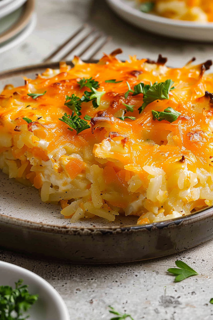Golden Hash Brown and Cheese Casserole