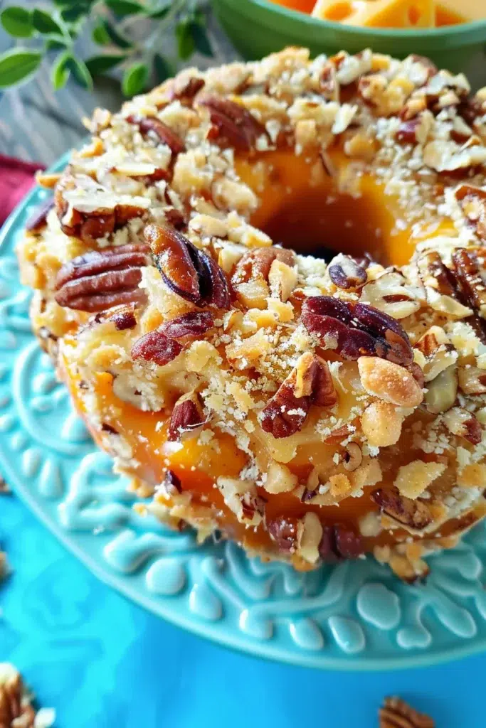 Savory Pecan Cheddar Cheese Ring