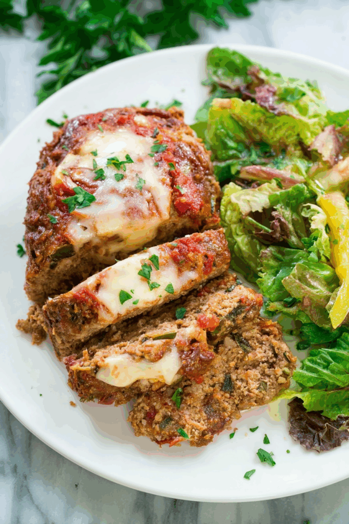 Savory Italian Meatloaf with Cheese