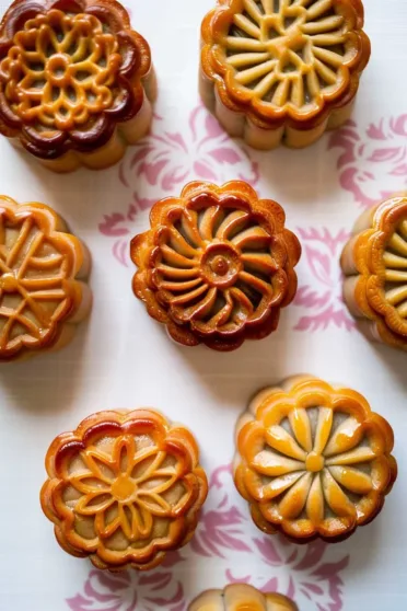 Easy Classic Mooncake Recipe (Traditional Chinese Moon Cake)