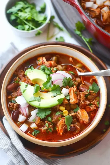 Red Chicken Pozole Recipe