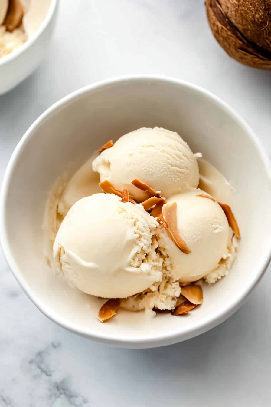 3 Ingredient Coconut Ice Cream