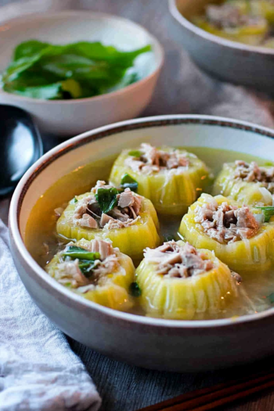 Bitter Melon Soup Recipe (Vietnamese Canh Kho Qua)