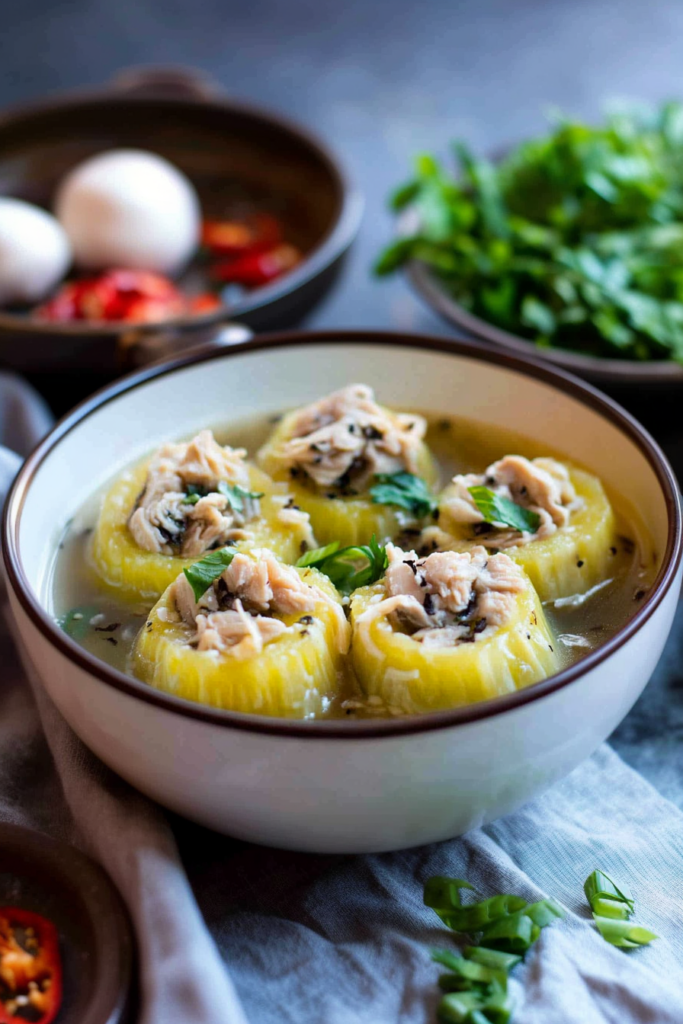 Bitter Melon Soup Recipe (Vietnamese Canh Kho Qua)