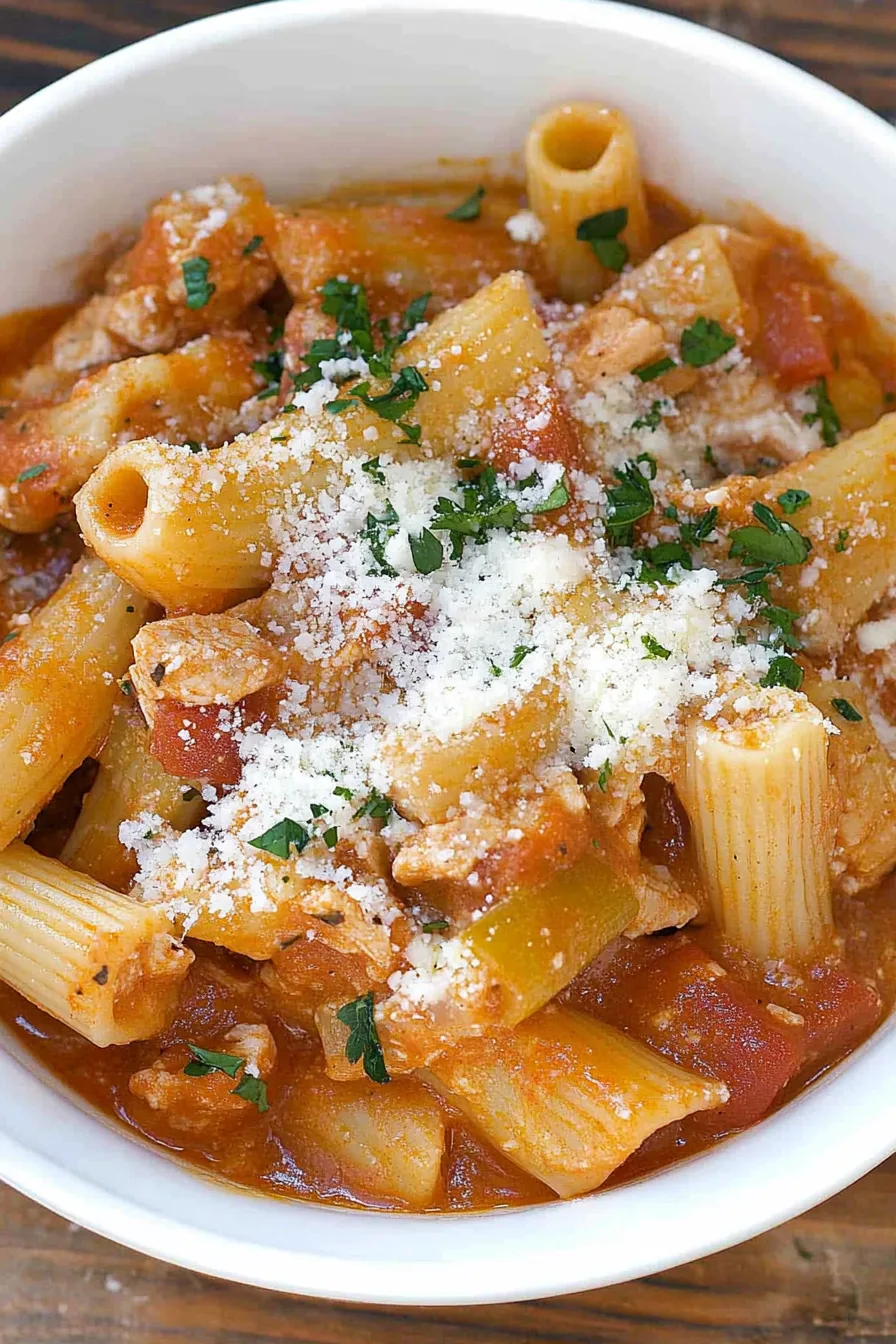 Utica Chicken Riggies