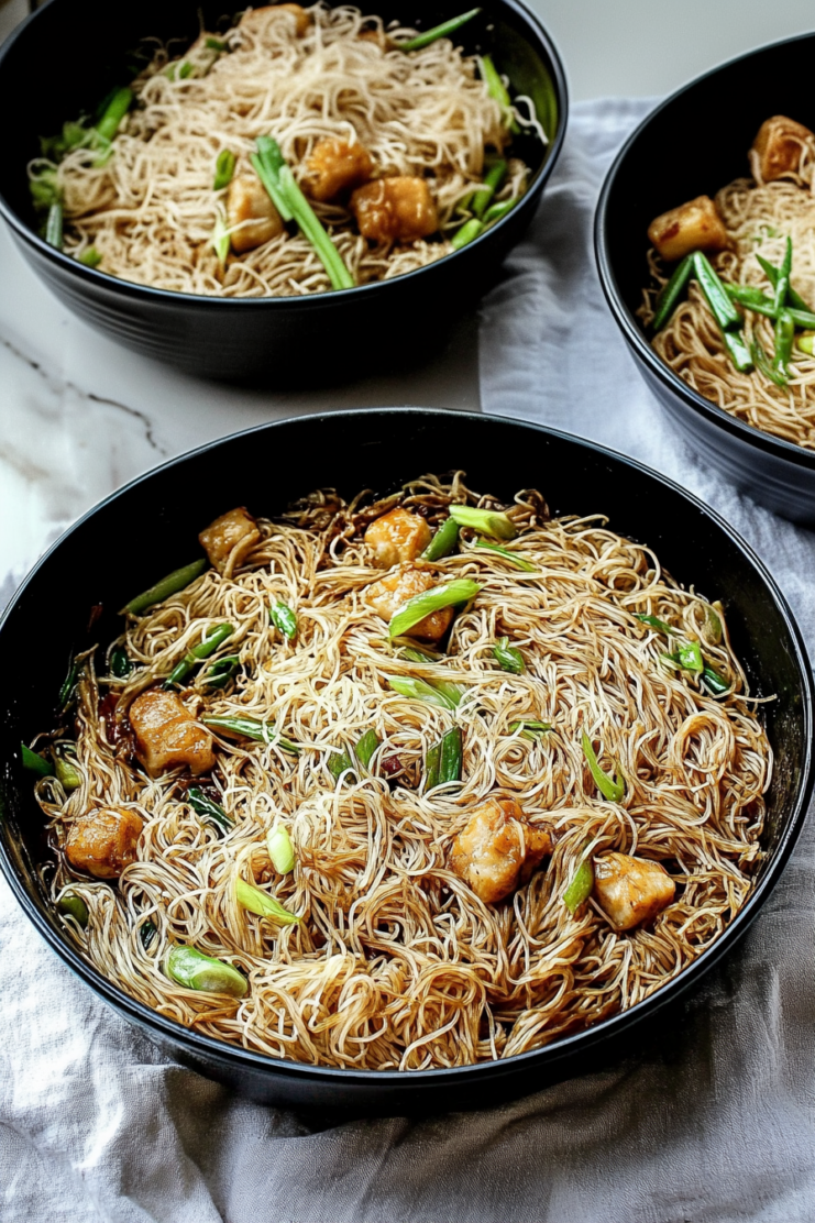 Filipino Pancit Chicken Recipe (Pancit Bihon)