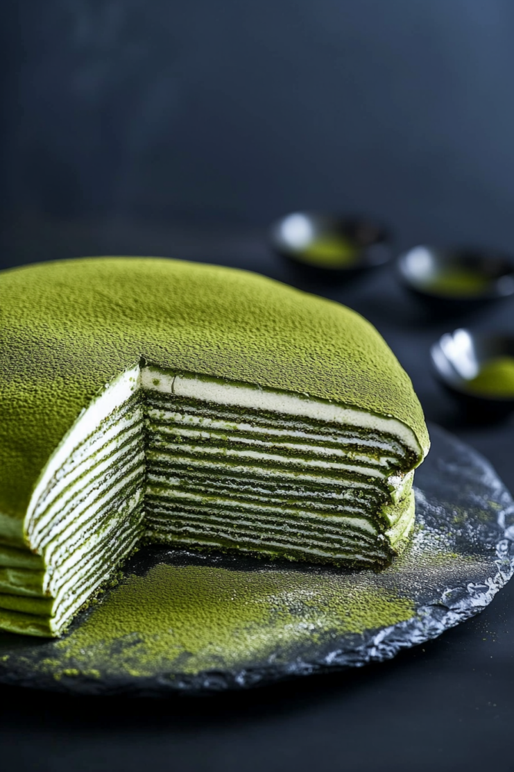 Matcha Crepe Cake Recipe