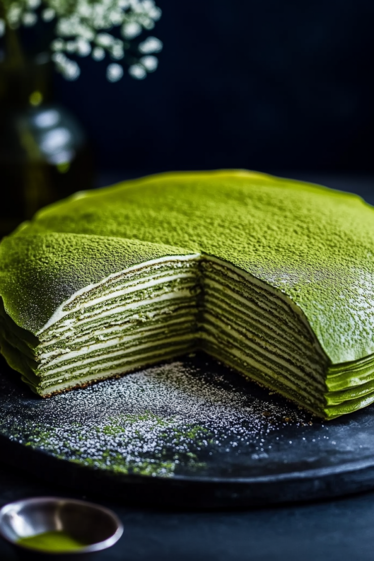 Matcha Crepe Cake Recipe