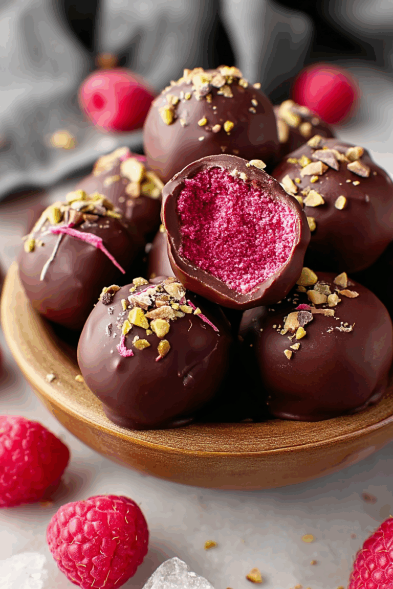 Chocolate Raspberry Truffles