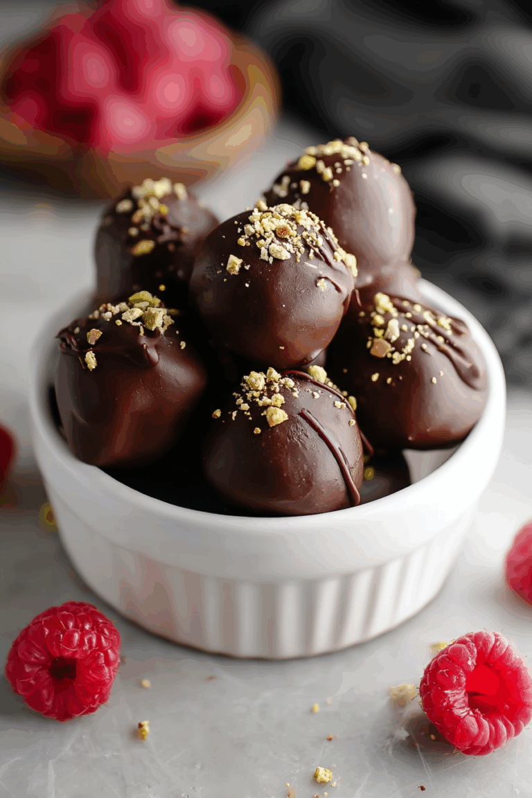 Chocolate Raspberry Truffles