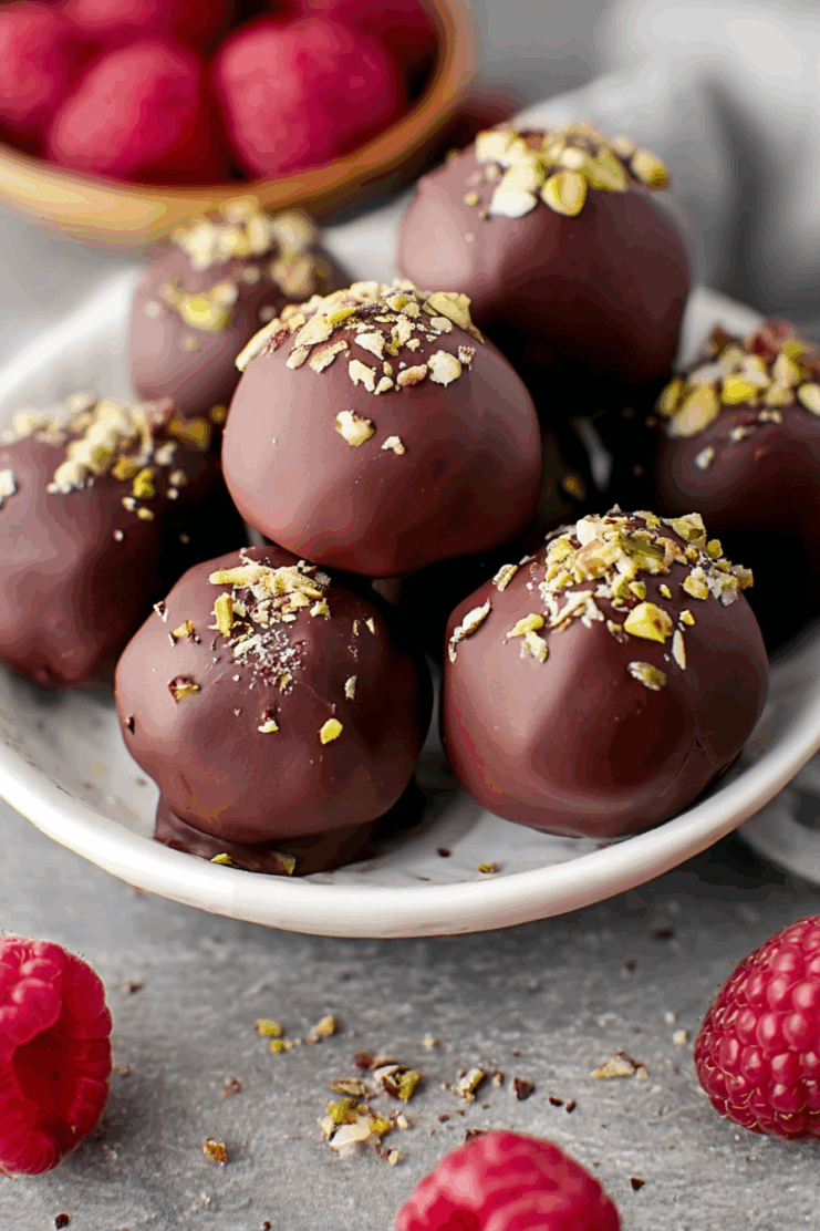 Chocolate Raspberry Truffles