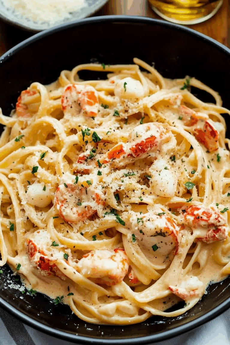 Creamy Lobster Pasta Recipe
