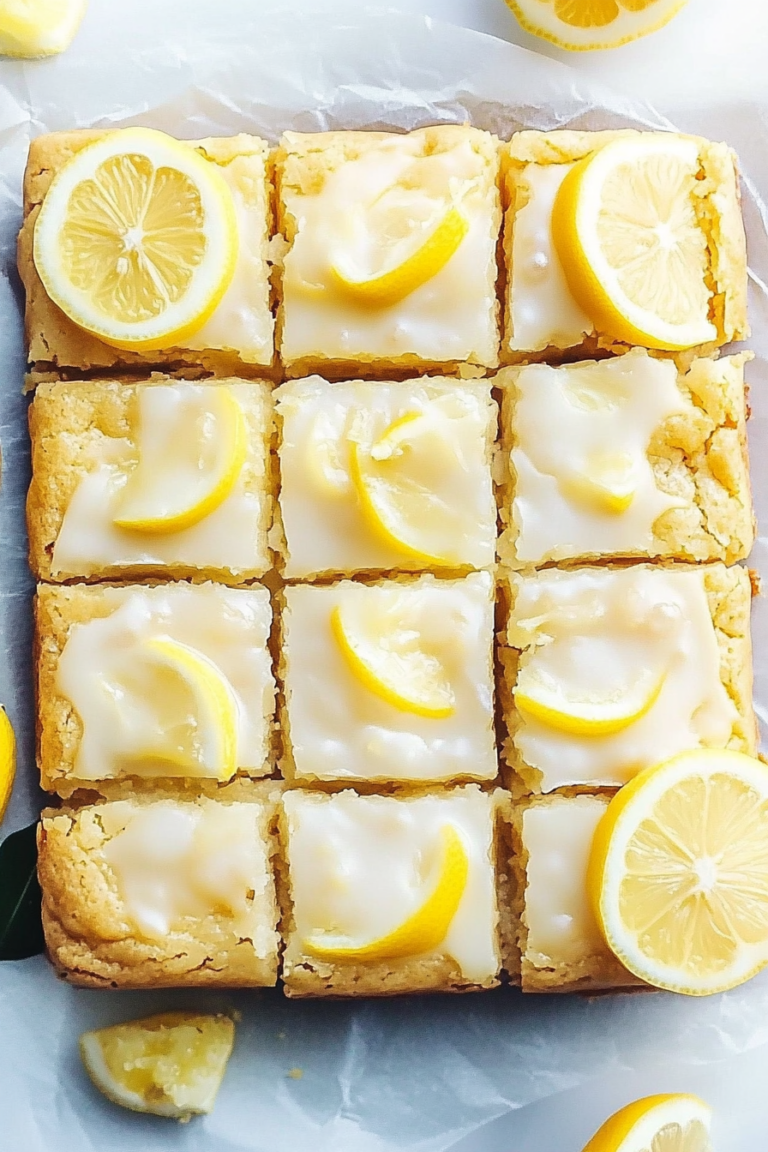Lemon Blondies Recipe