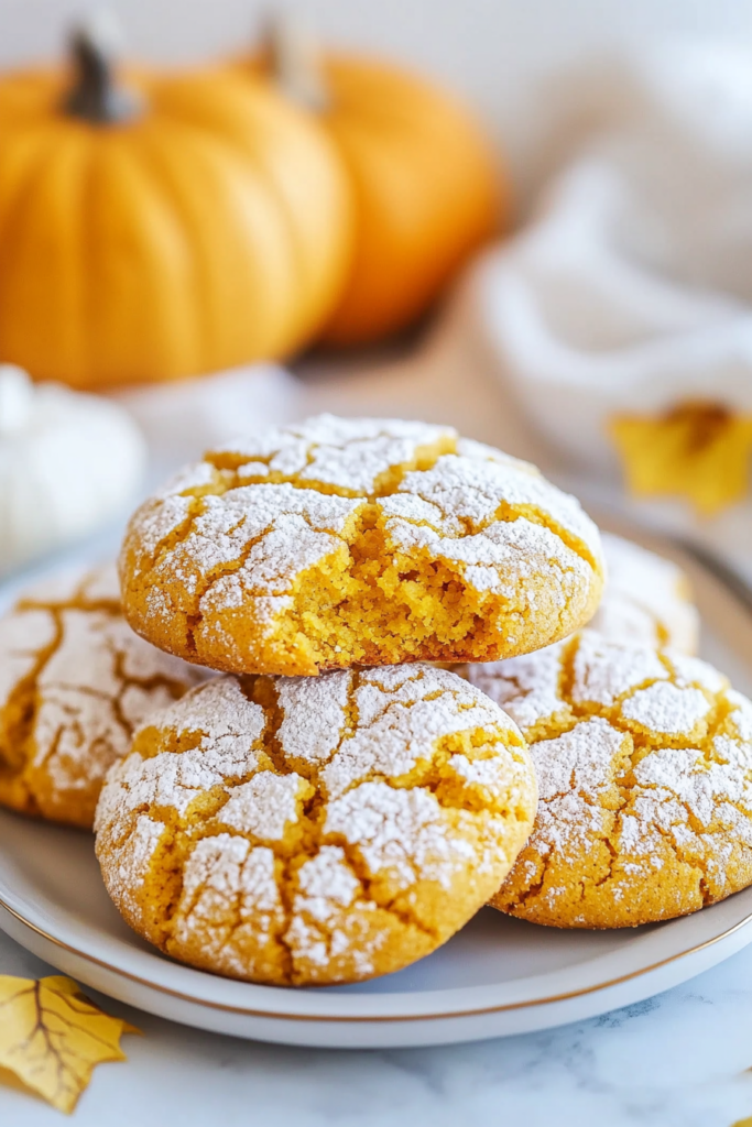 Pumpkin Crinkle Cookies Recipe