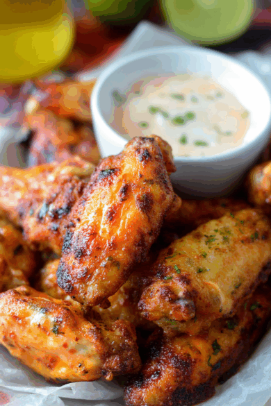 Crispy Baked Ranch Chicken Wings