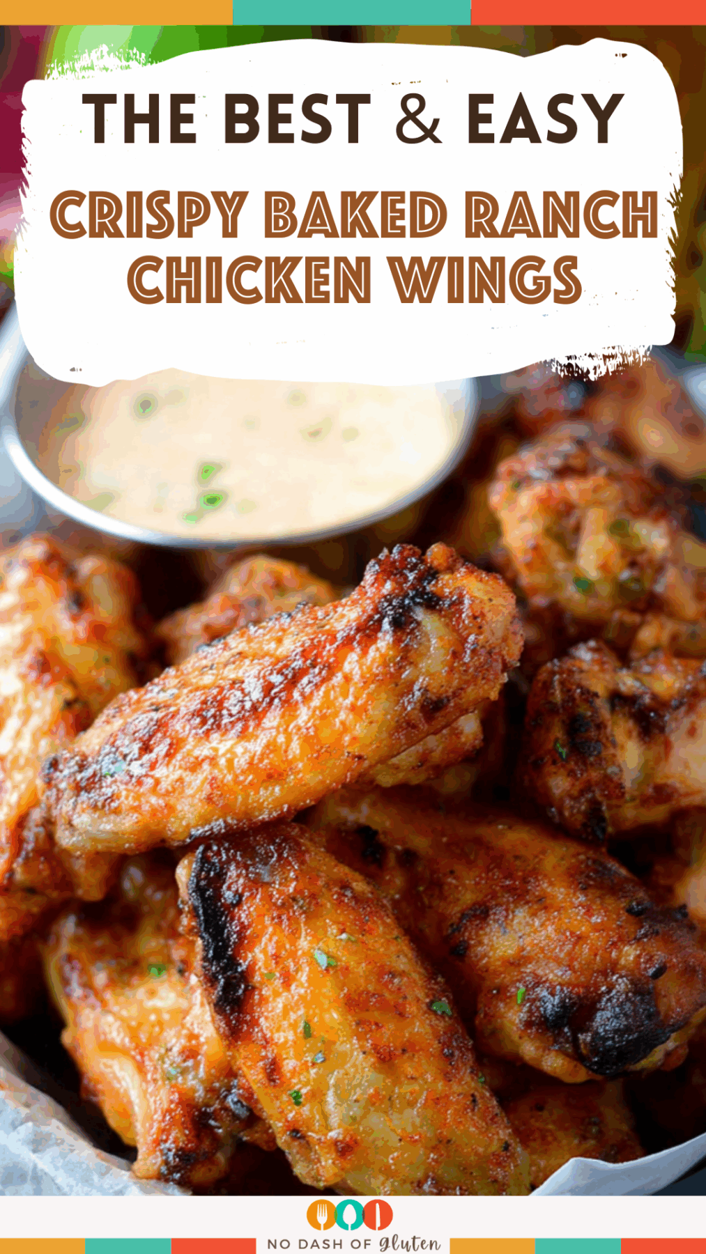 Crispy Baked Ranch Chicken Wings