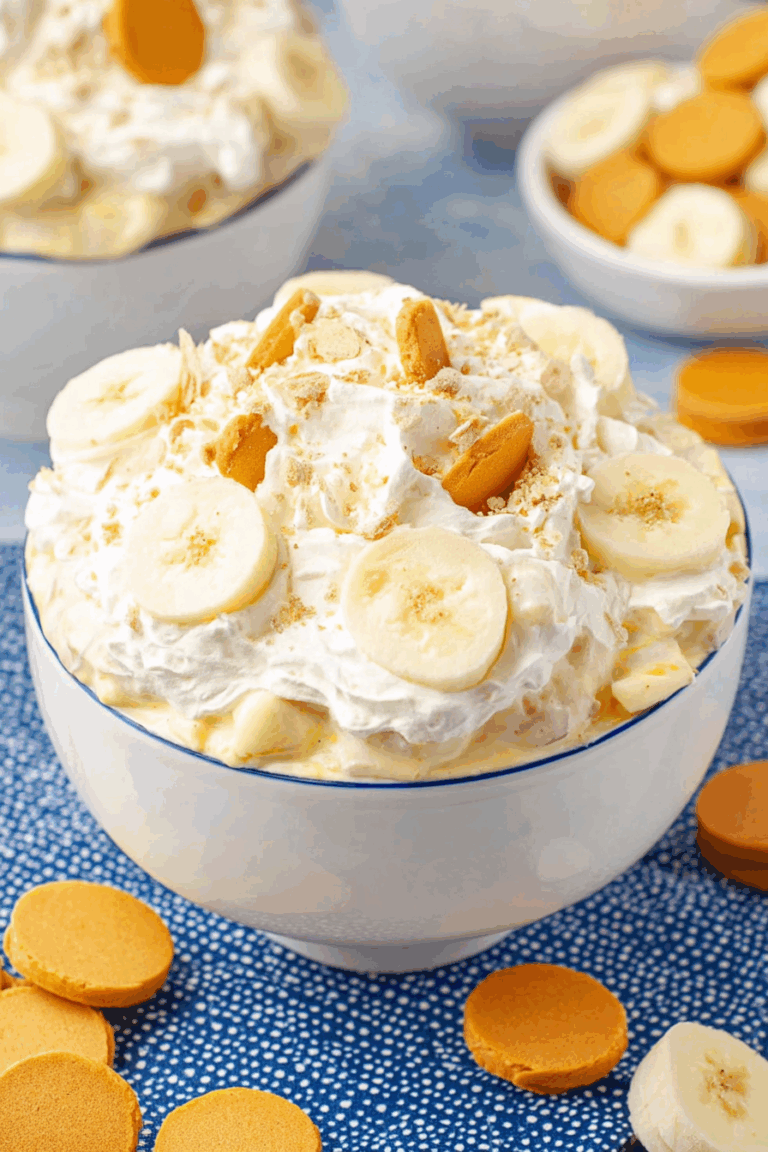 Easy Banana Pudding Fluff