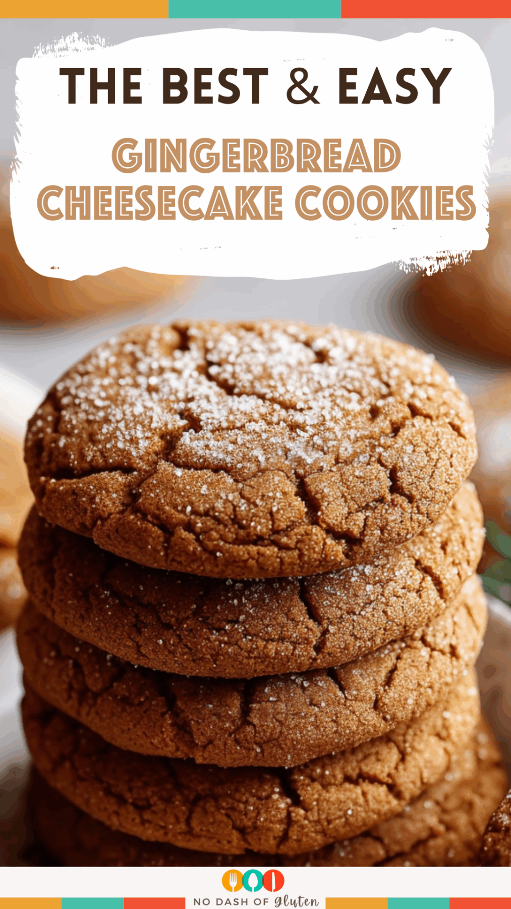 Gingerbread Cheesecake Cookies