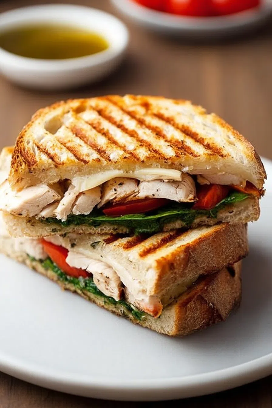 Grilled Chicken Panini Sandwich