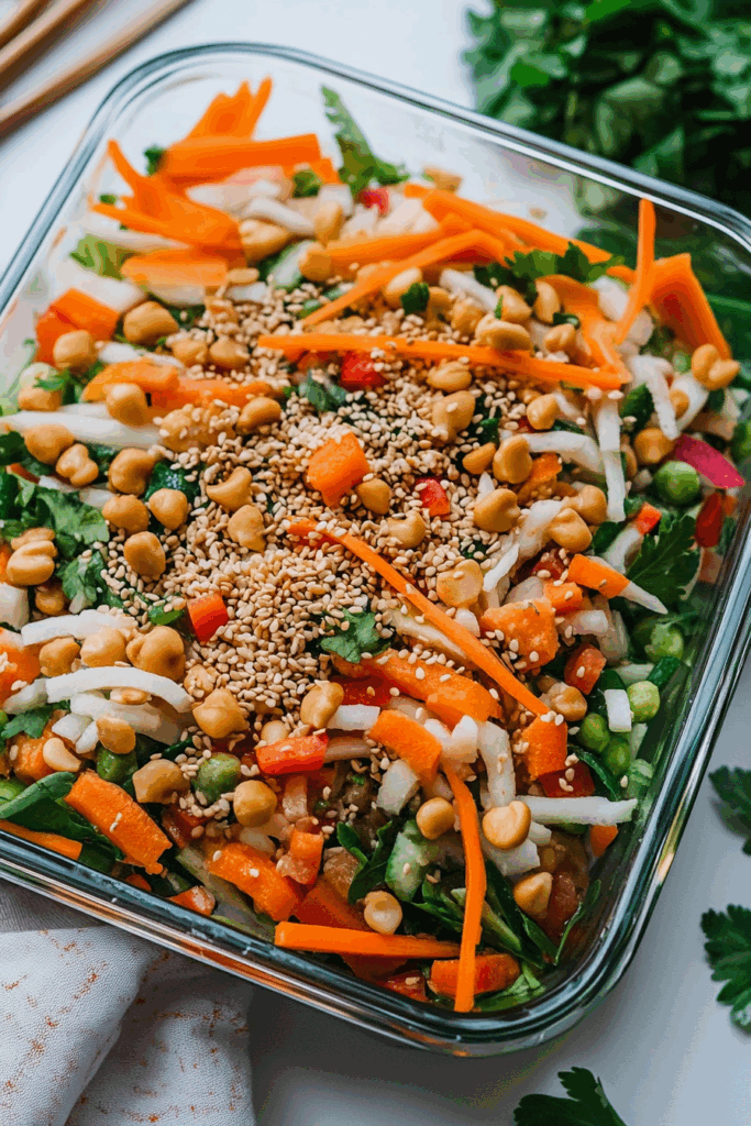 Layered Sesame Salad