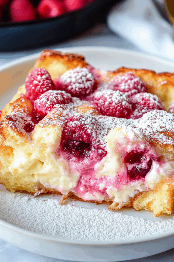 Raspberry Cheesecake French Toast Casserole