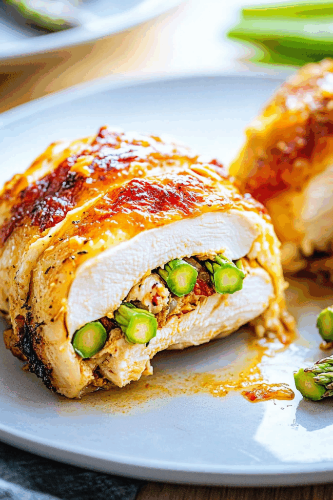 Asparagus-stuffed Chicken Breasts